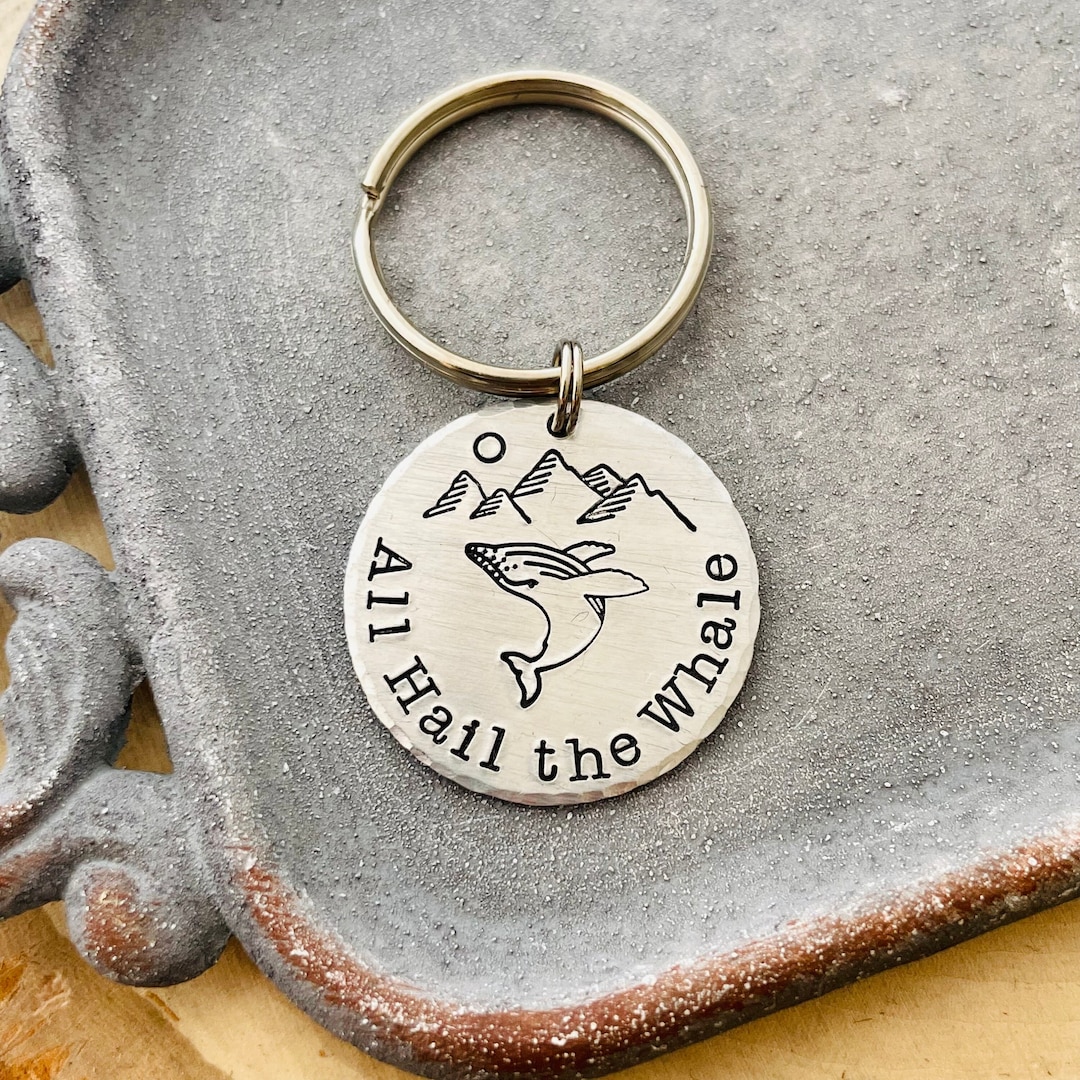 SLC All Hail the Whale Keychain, 9th and 9th Whale Salt Lake City ...