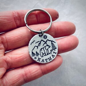 Katmai National Park Brown Bear Keychain, Brooks Falls Bear Key Ring ...