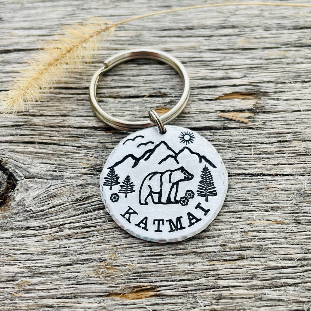Katmai National Park Keychain, Brooks Falls Key Ring, Katmai Bear ...