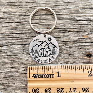 Katmai National Park Brown Bear Keychain, Brooks Falls Bear Key Ring ...