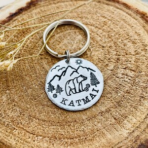 Katmai National Park Brown Bear Keychain, Brooks Falls Bear Key Ring ...