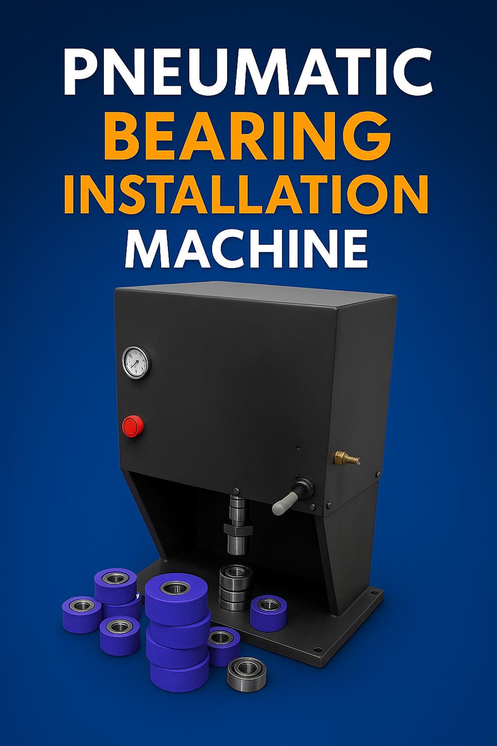 Pneumatic Bearing Press Machine Design – 3D Cad Data – Industrial ...