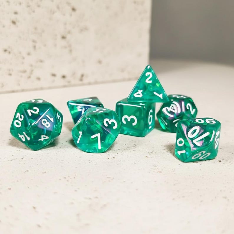 Rose Gold Metallic Aesthetic Look Dnd Dice Set | 7 Pcs Polyhedral Dice ...