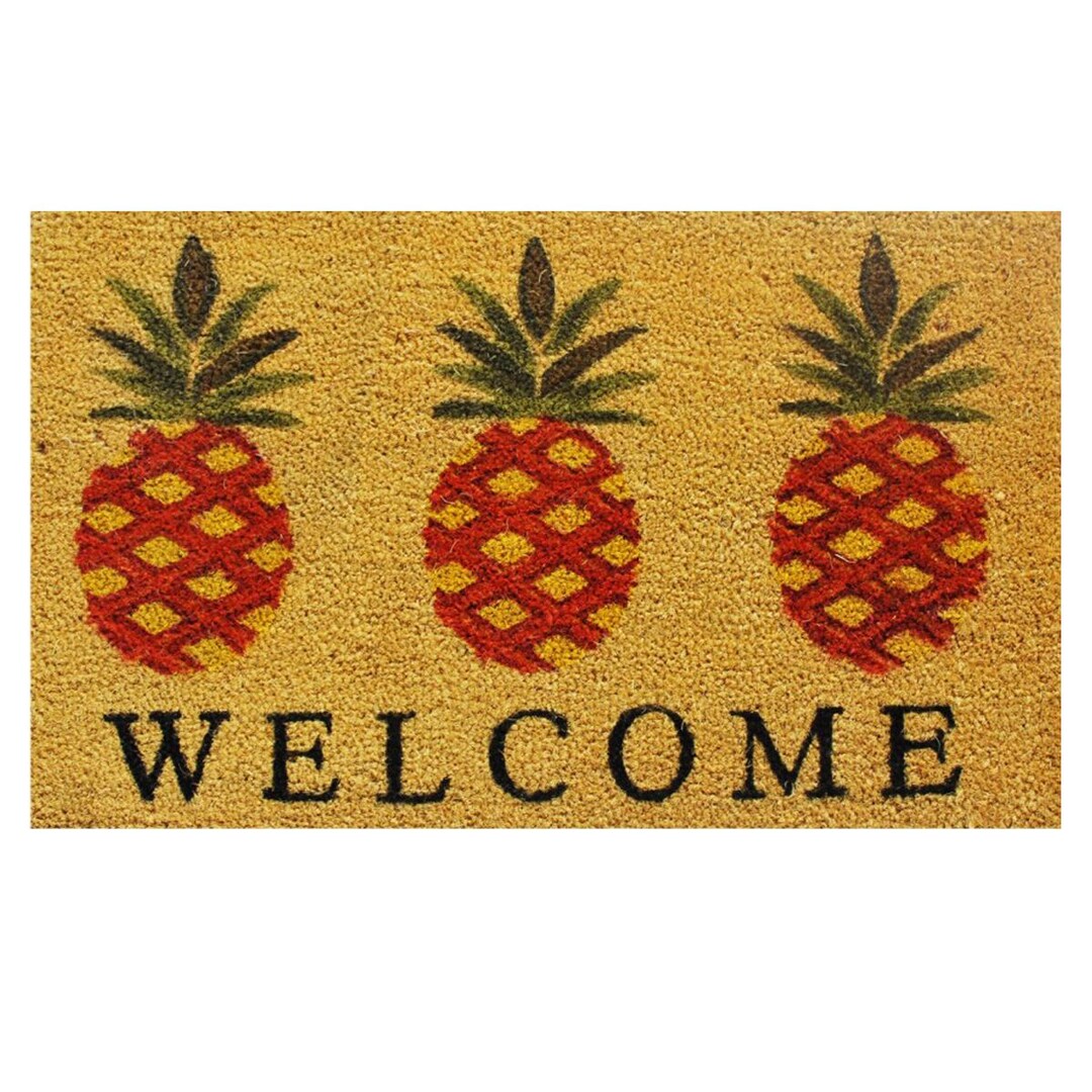 Pineapple Welcome Doormat, Pineapple Doormat, Welcome Doormat, Fruit ...