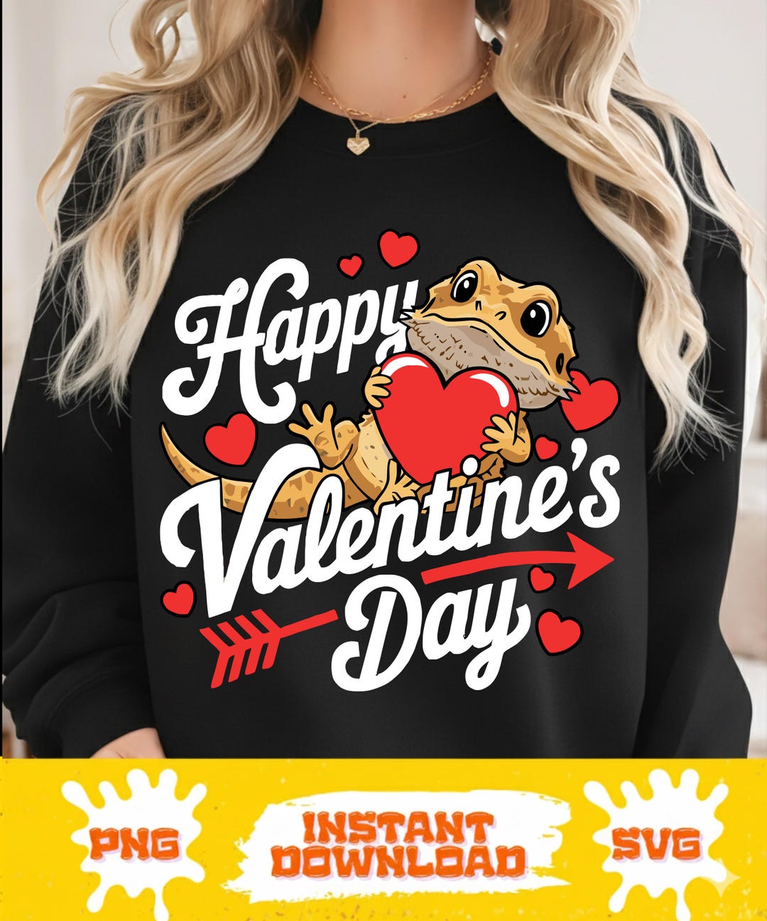 Bearded Dragon Valentine's Day Lover Saint Valentine PNG | Bearded ...