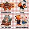 1980s 1980s 2000s Vintage Sticker Sheet, Garfield the Cat by Jim Davis ...