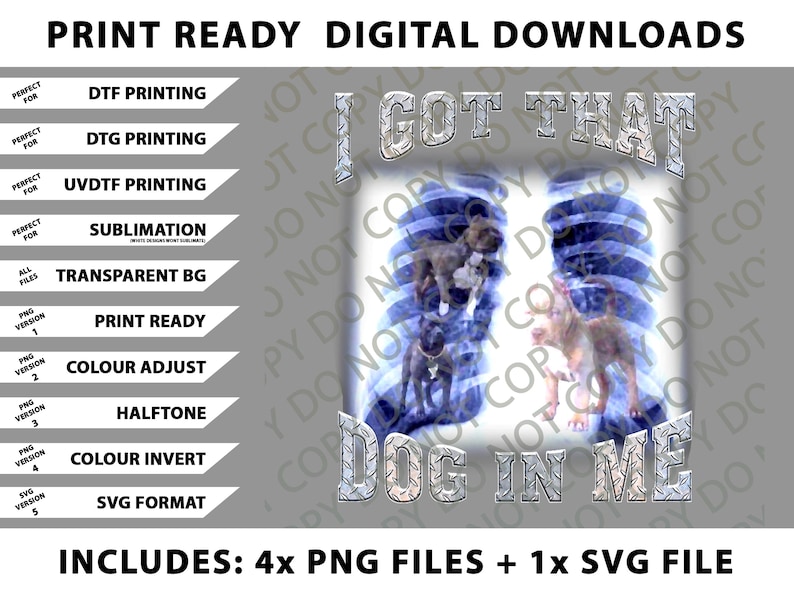 I Got That Dog in Me Xray Meme Gymer Sport Gym Png Bundle, SVG Files ...