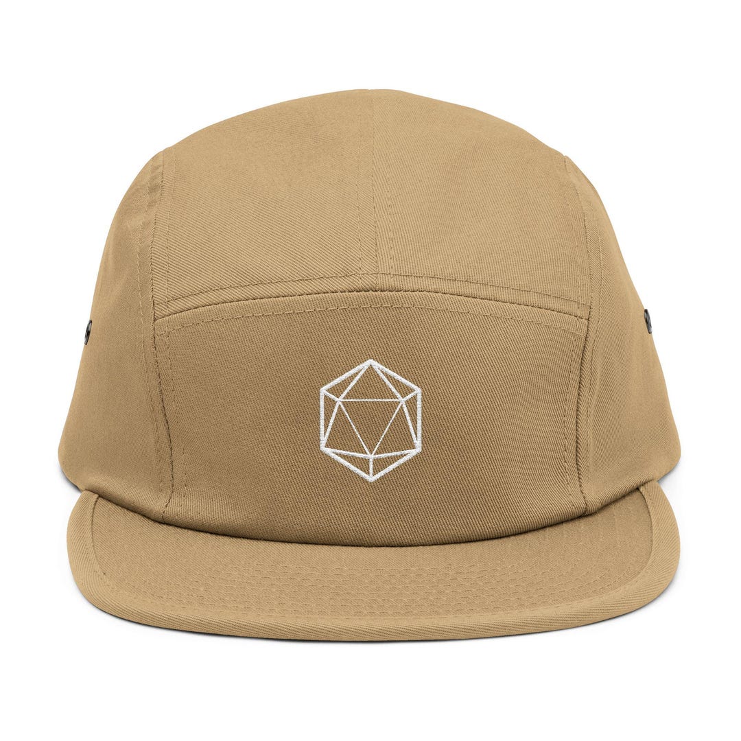 D20 Embroidered 5-panel Cap | D&D Hat - Etsy