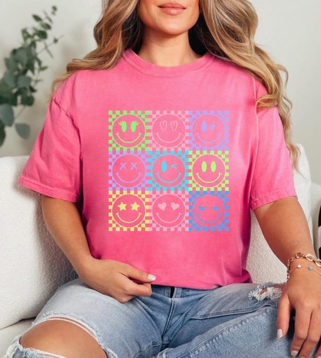 Neon Happy Face Collage - Neon Happy Fave - Collage -summer Happy Face ...