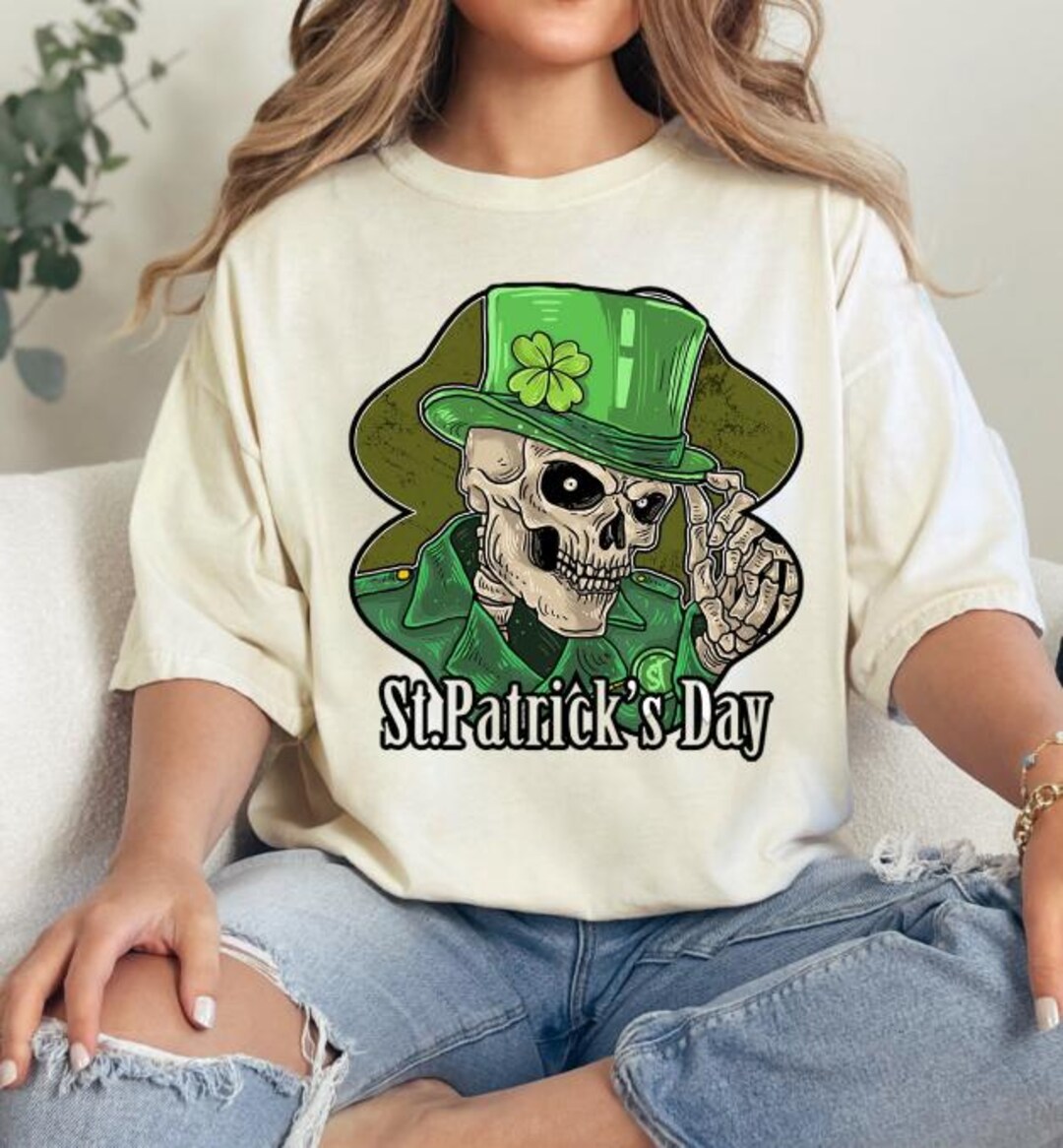 St Patrick's Day Skeleton - Skelton - Green - Skeleton With Hat - Lucky ...