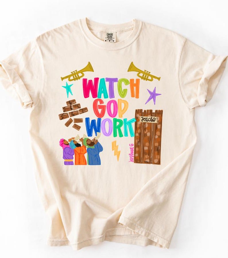 Watch God Work - Colorful - Religious - Christian DTF - Christian ...