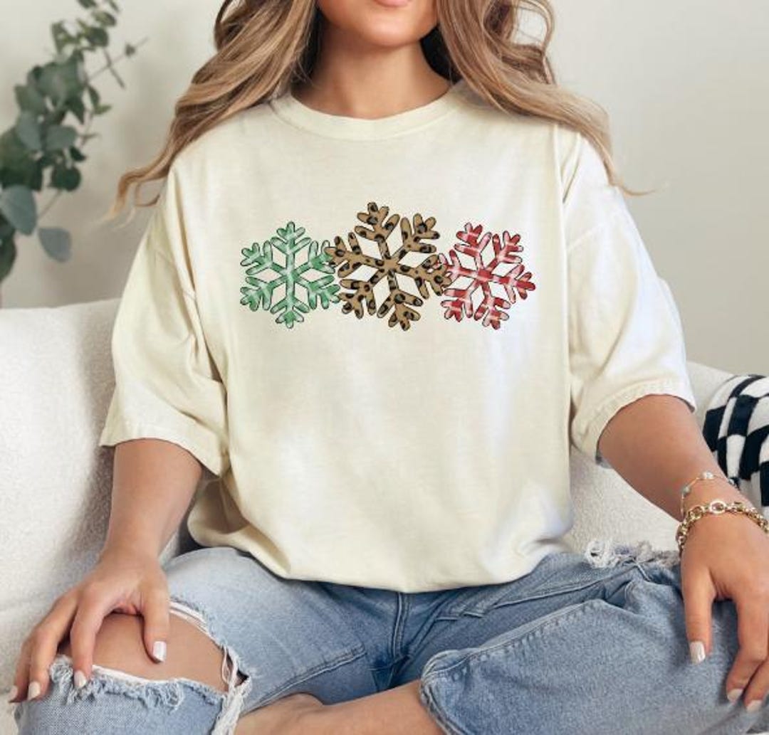 Patterned Snowflakes DTF Transfer - Snowflakes - Winter Transfer ...