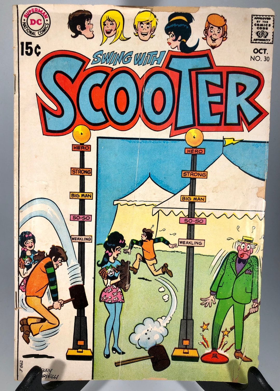 Comic Book - Vintage "swing With Scooter" - October 1970 - DC Comics - Etsy