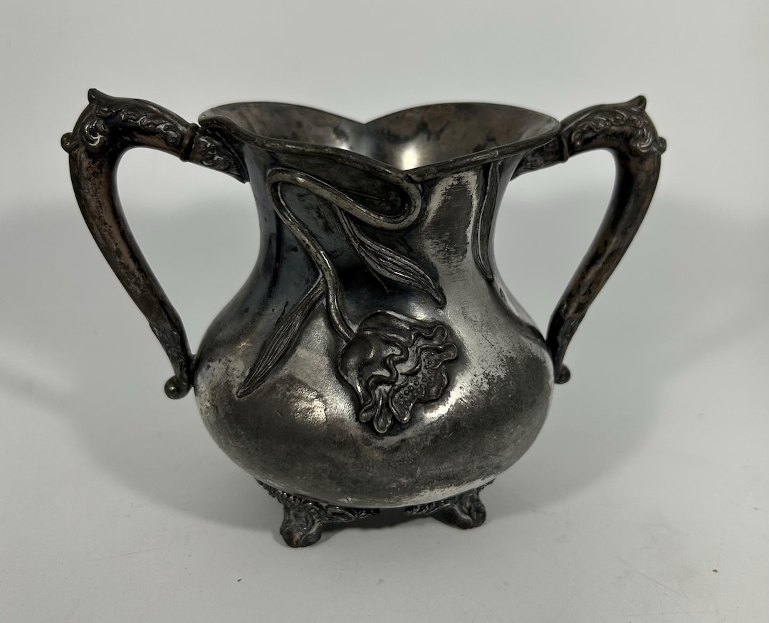 Antique Art Nouveau - Knickerbocker Silver Co. Sugar Bowl - Circa 1906 ...