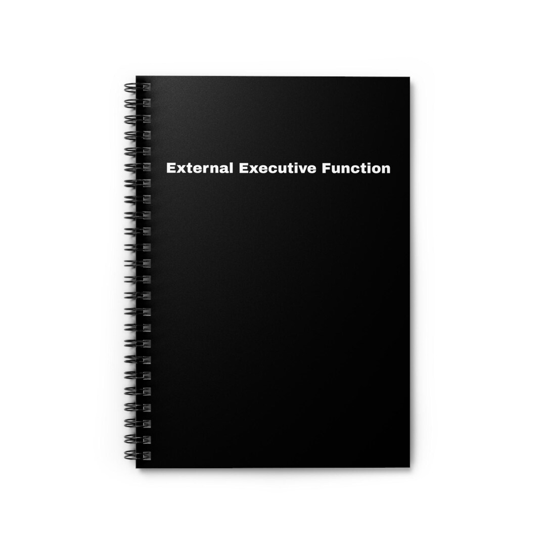 External Executive Function Notebook Minimalist Spiral Journal for ADHD ...