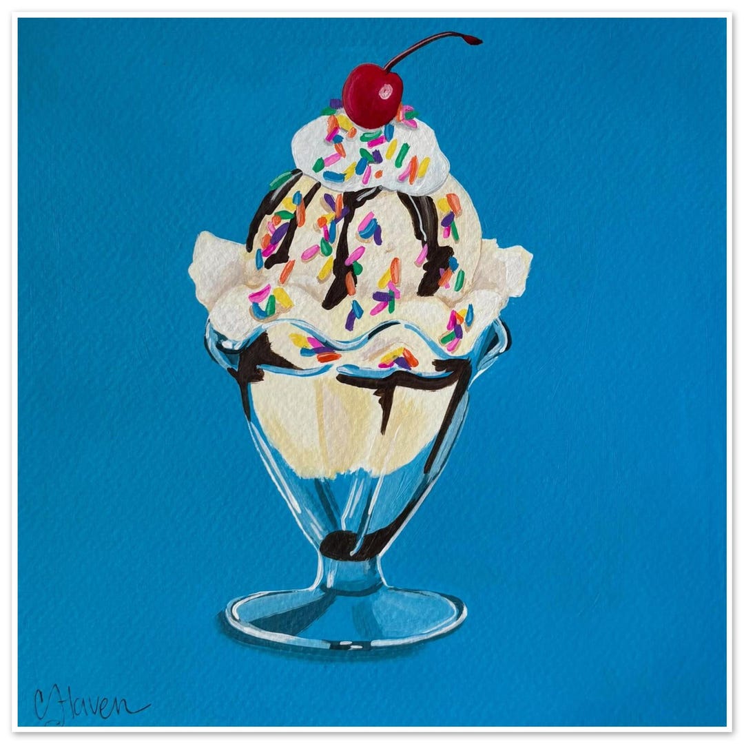 Sundae Art Print - Etsy
