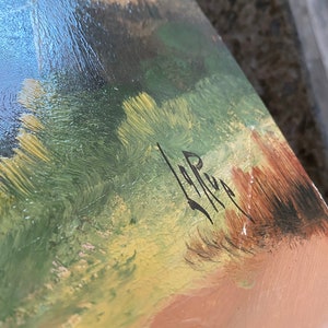 Larue Oil Painting Signed, 1930s, Frameless, Rare, Vintage, Landscape ...
