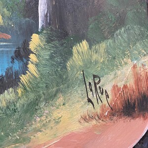 Larue Oil Painting Signed, 1930s, Frameless, Rare, Vintage, Landscape ...