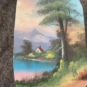 Larue Oil Painting Signed, 1930s, Frameless, Rare, Vintage, Landscape ...