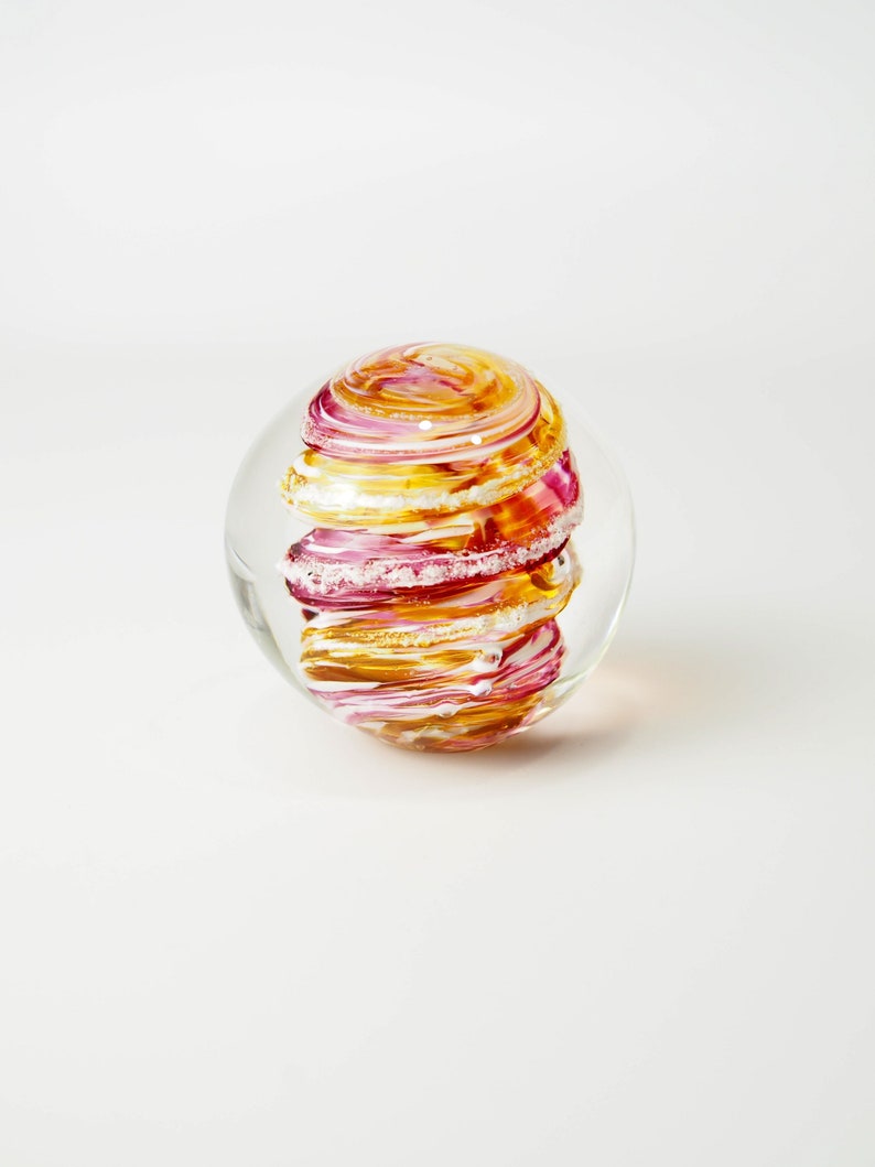 Memorial Orb Blown Glass With Ashes beach Glass Collection - Etsy