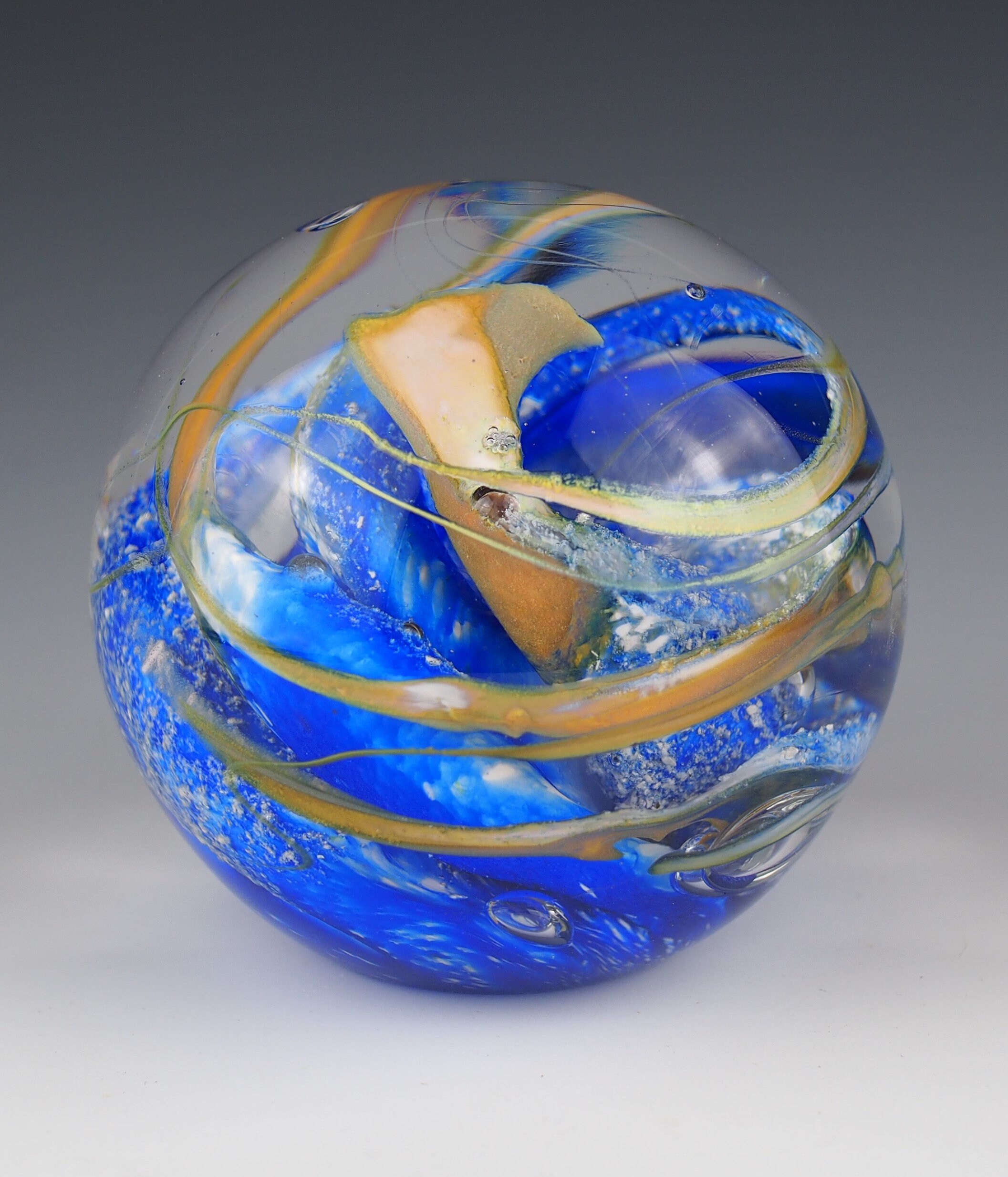 Ocean Memorial, Blown Glass With Ashes (for Pets Only) - Etsy
