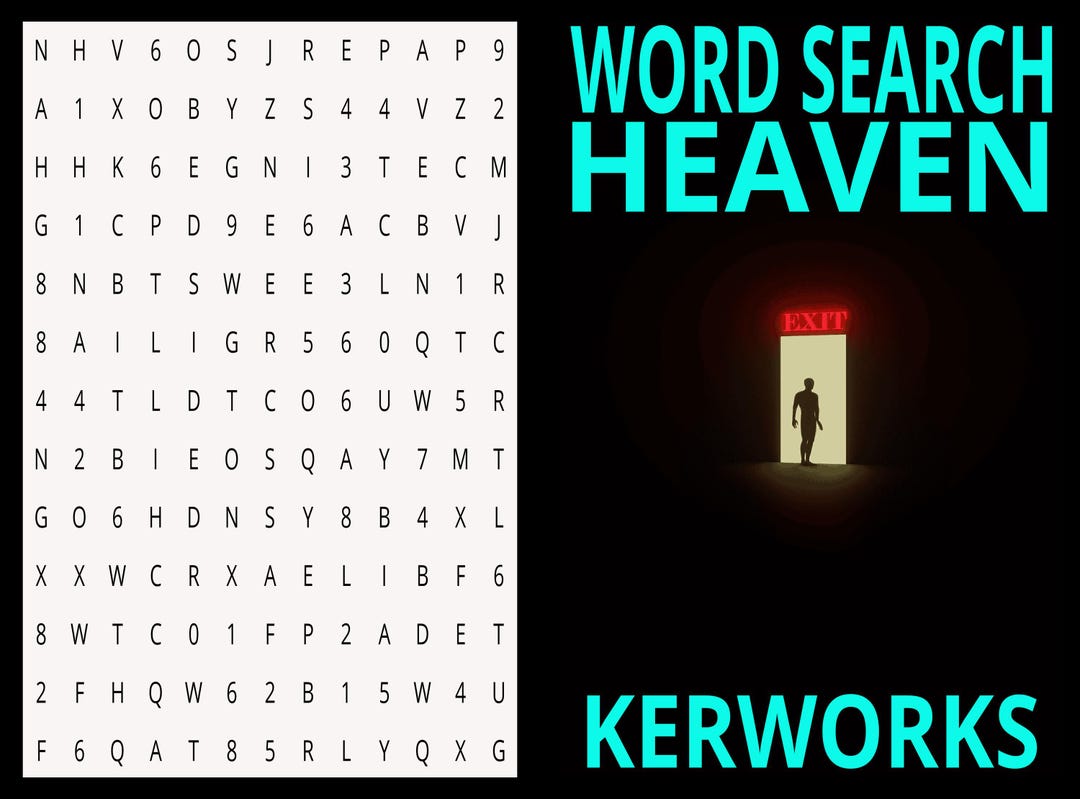 Heaven Word Search Printable Puzzle Book | Printable PDF Download - Etsy UK