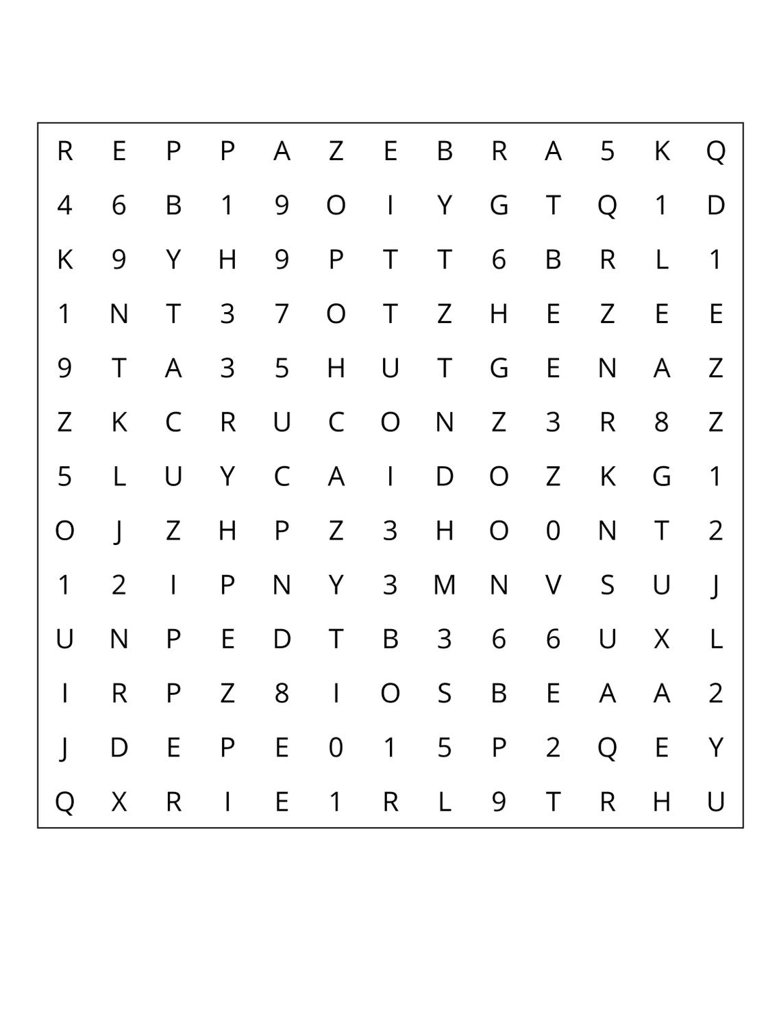 Letter R Word Search | Large Print Word Search Puzzles | Easy to Hard ...