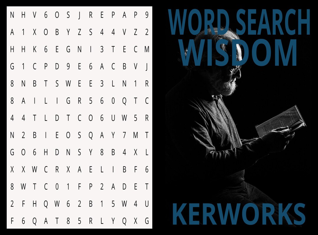 Wisdom Word Search Printable Puzzle Book | Printable PDF Download - Etsy