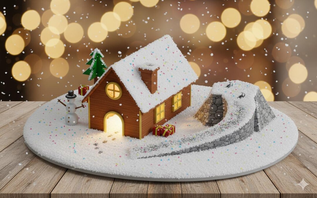 Christmas House 3D Model STL, Santa Sleigh Bundle (digital Download) - Etsy