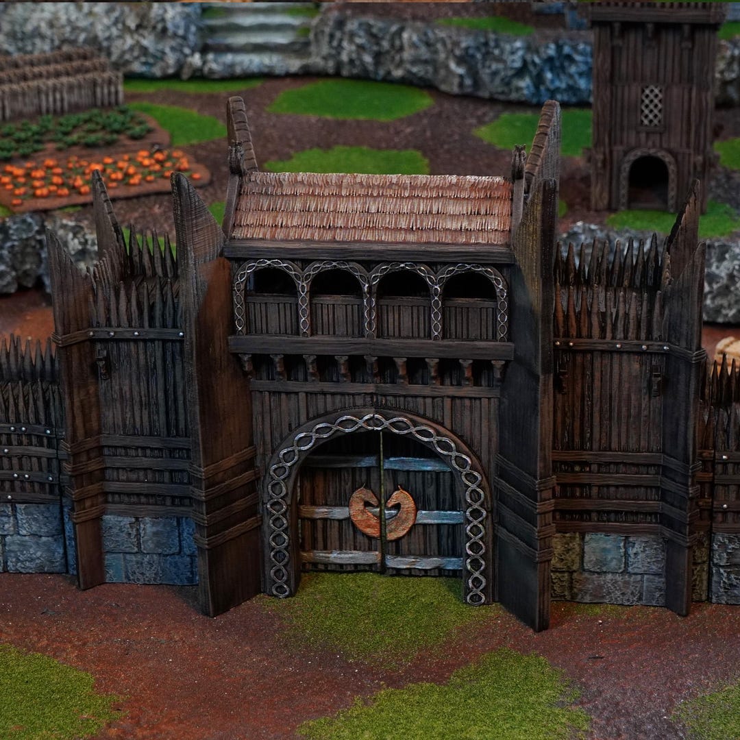 Kingdom of Saxonia - Gate House (middle Earth, MESBG, Rohan, Warhammer ...