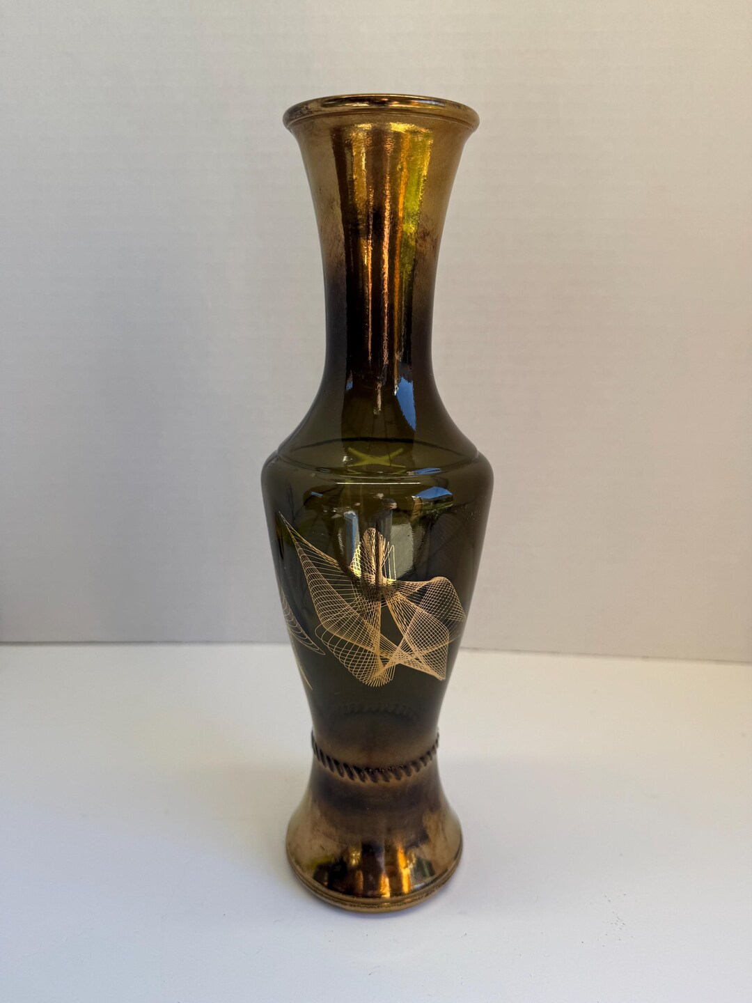 Vintage 1960's Wheatonware Mid-century Modern Glass Vase - Etsy