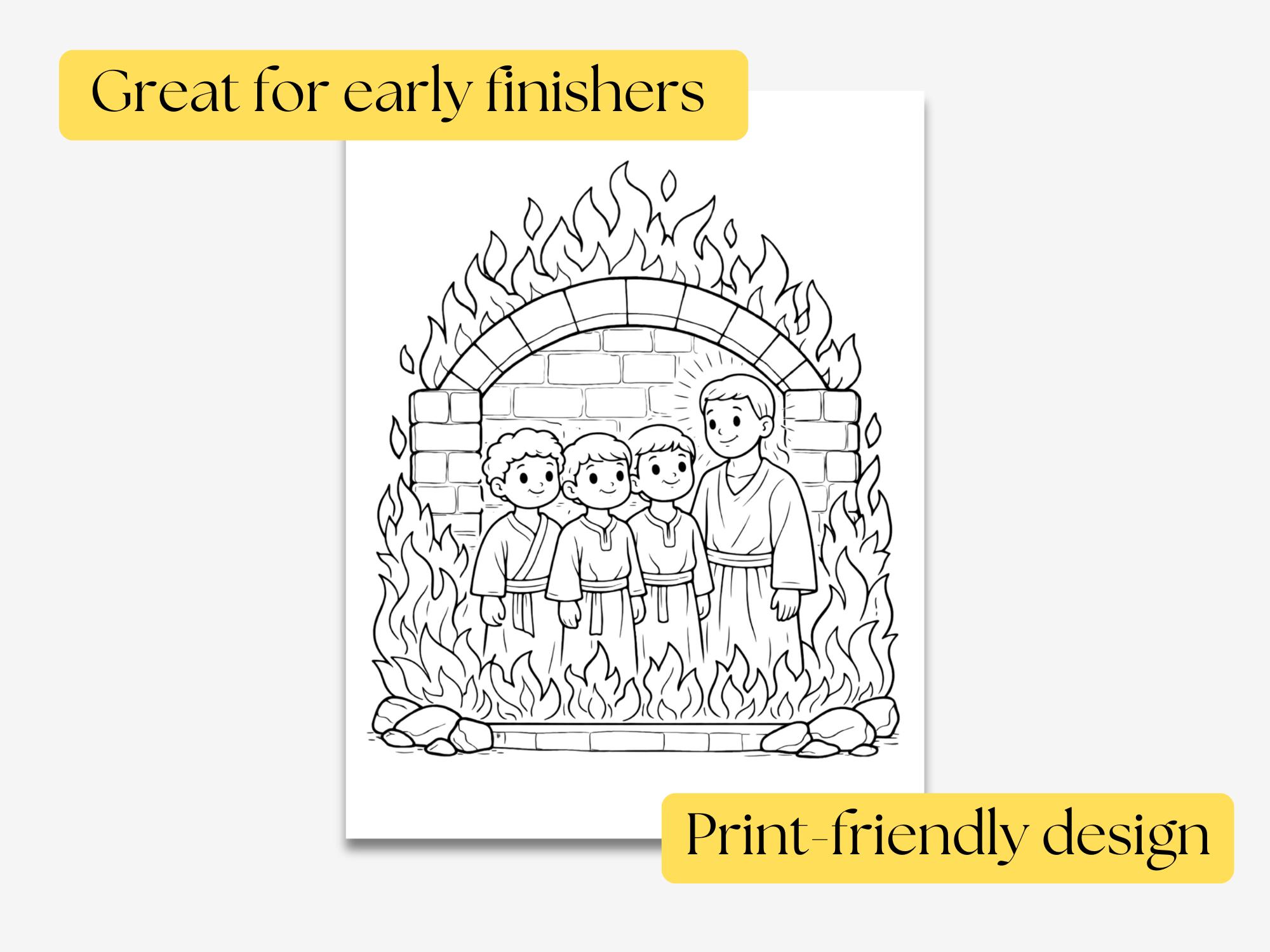 Faith in the Fire Shadrach Meshach and Abednego Activity Pack|sunday ...