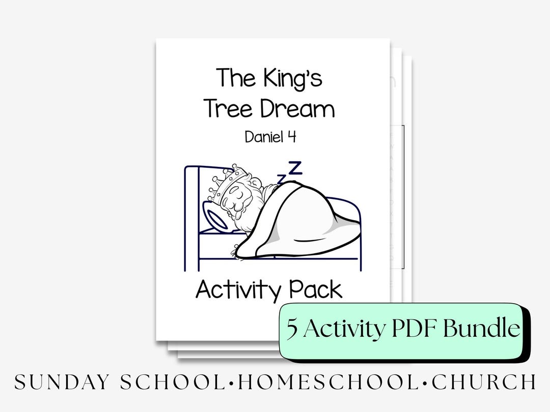 Daniel Interprets the King’s Dream – Daniel 4 Bible Activity Pack for ...