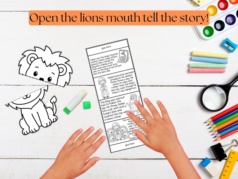 Daniel in the Lions’ Den Bible Activity Packet – Craft, Coloring, Word ...