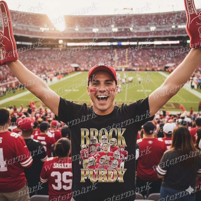 Retro Brock Purdy Vintage Style Football T-shirt Png, 90s Design Png ...