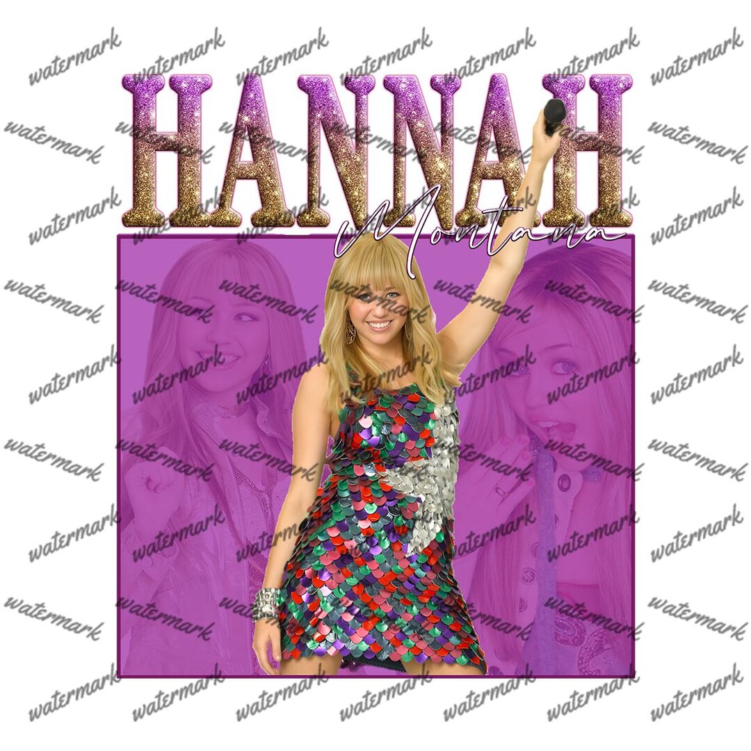 Retro Hannah Montana PNG, Custom Design Transfer (digital Download) - Etsy