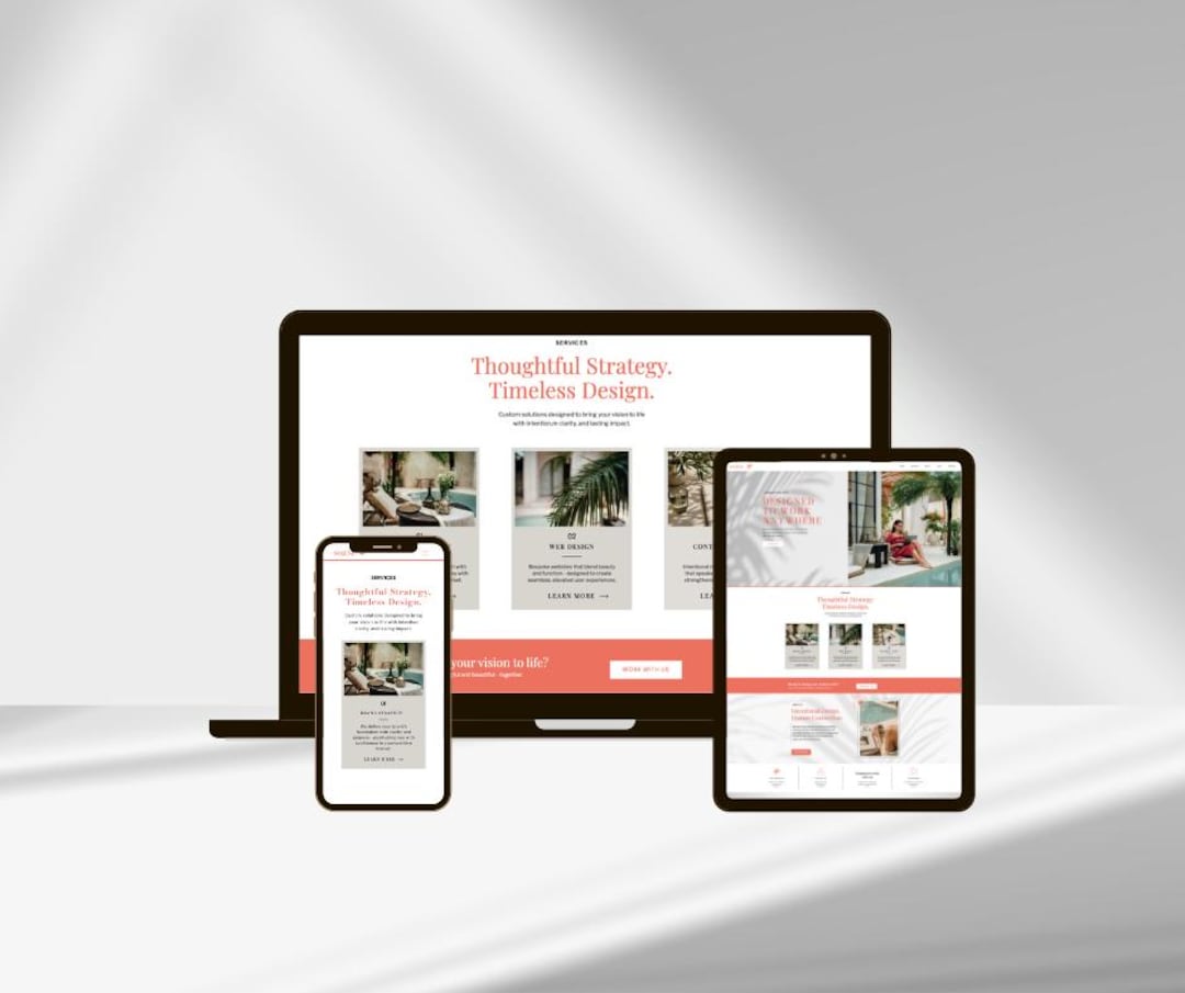 SOLÈNE Showit Template | One Page Website Template for Wellness Brands ...
