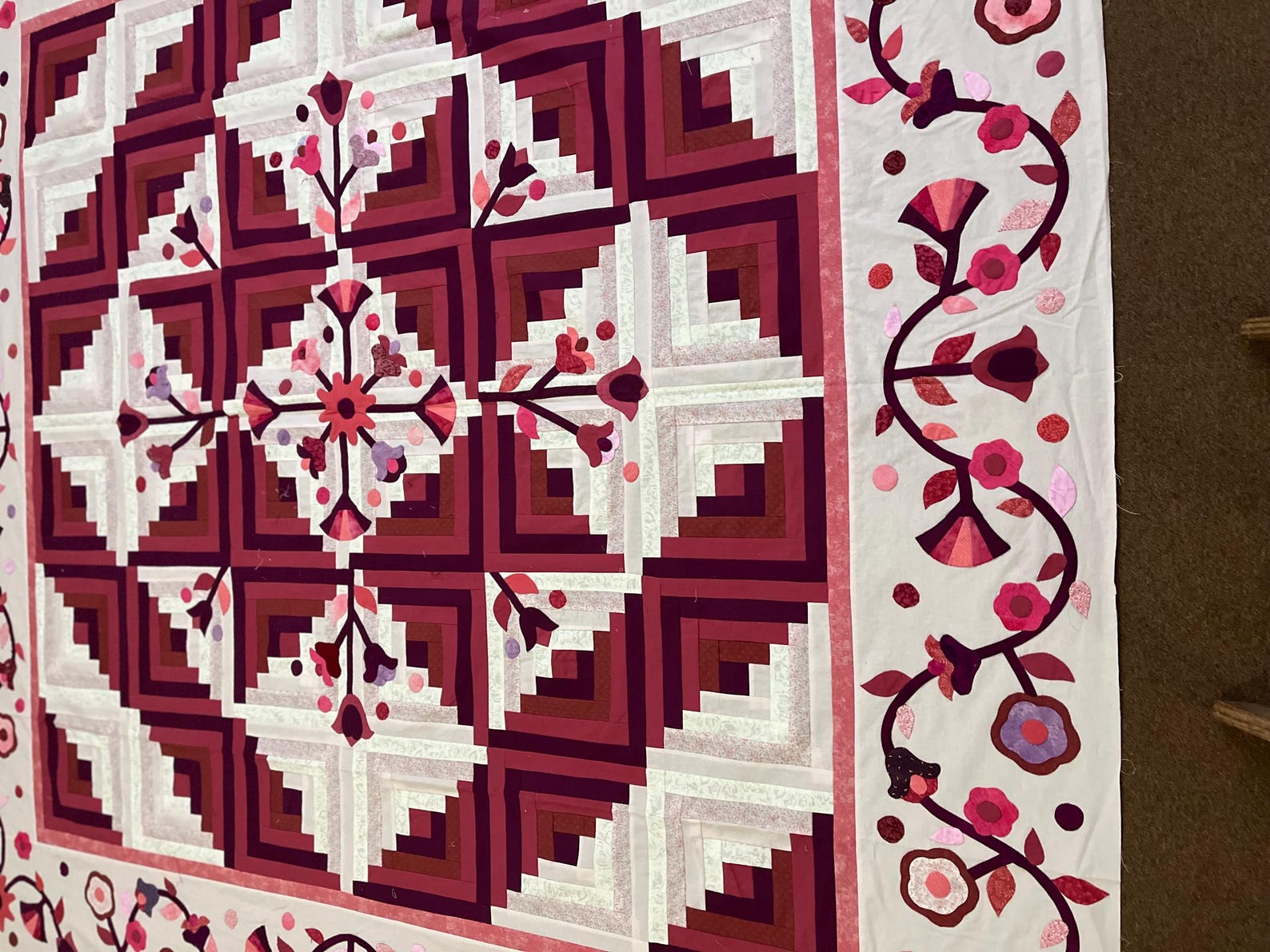 Appliqué Log Cabin - Etsy