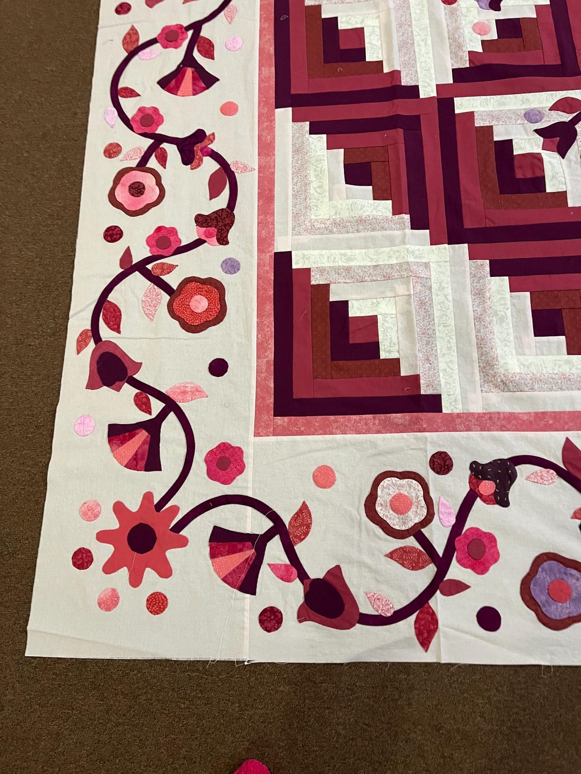 Appliqué Log Cabin - Etsy