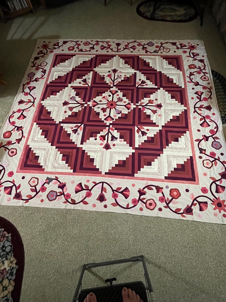 Appliqué Log Cabin - Etsy