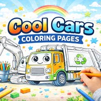 Transportation Coloring Pages PDF | Cars, Planes, Boats, Rockets - Etsy