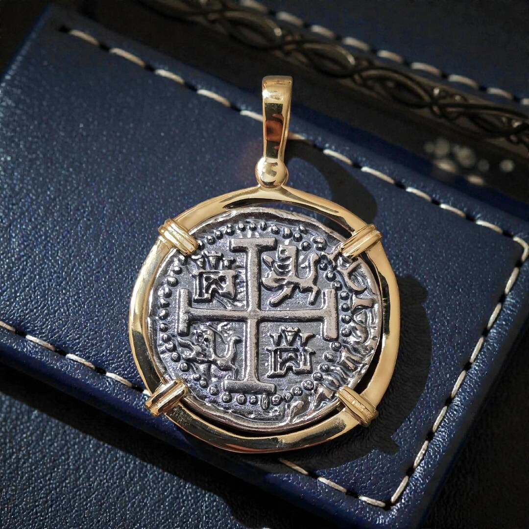 Solid 14kt Gold Bezel With Atocha Coin Pendant - Etsy
