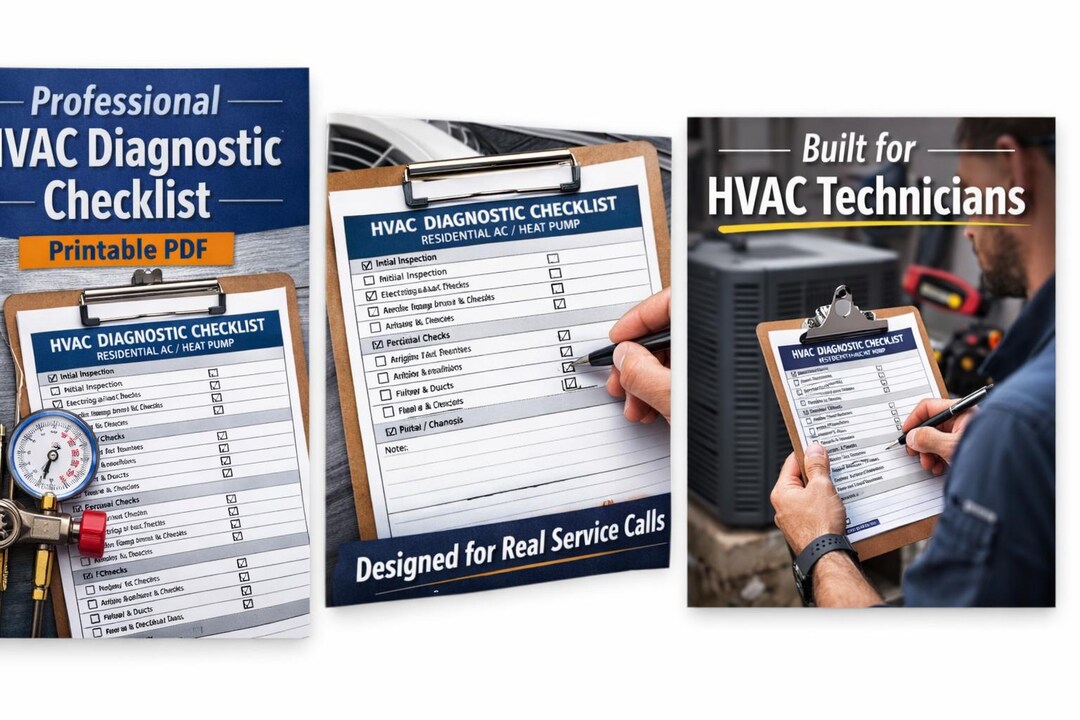HVAC Diagnostic Checklist for Technicians | Residential AC & Heat Pump ...