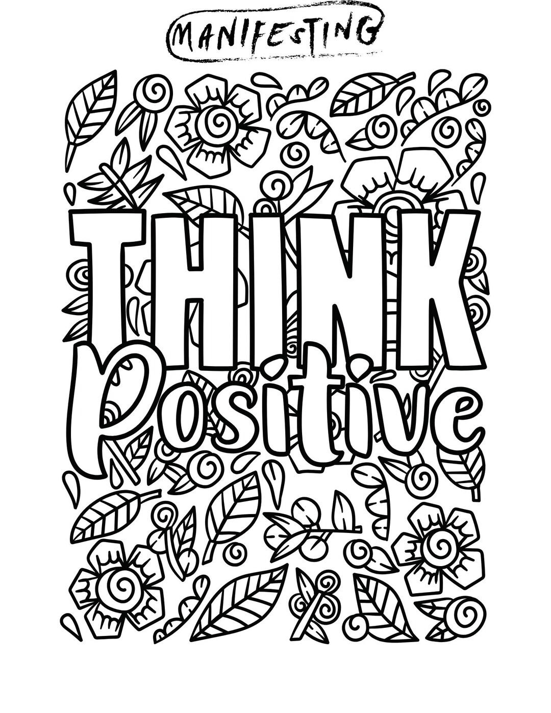 Color Your Courage: A Mandala Journey Through Motivational Words - Etsy