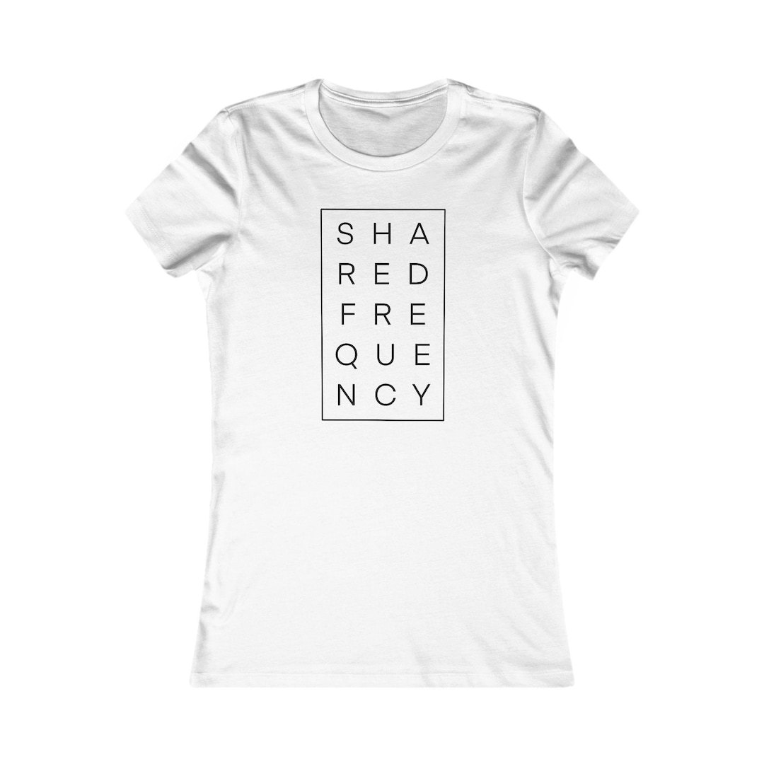 Shared Frequency Tee | Vertical Letter Grid Graphic Tshirt | Minimalist ...