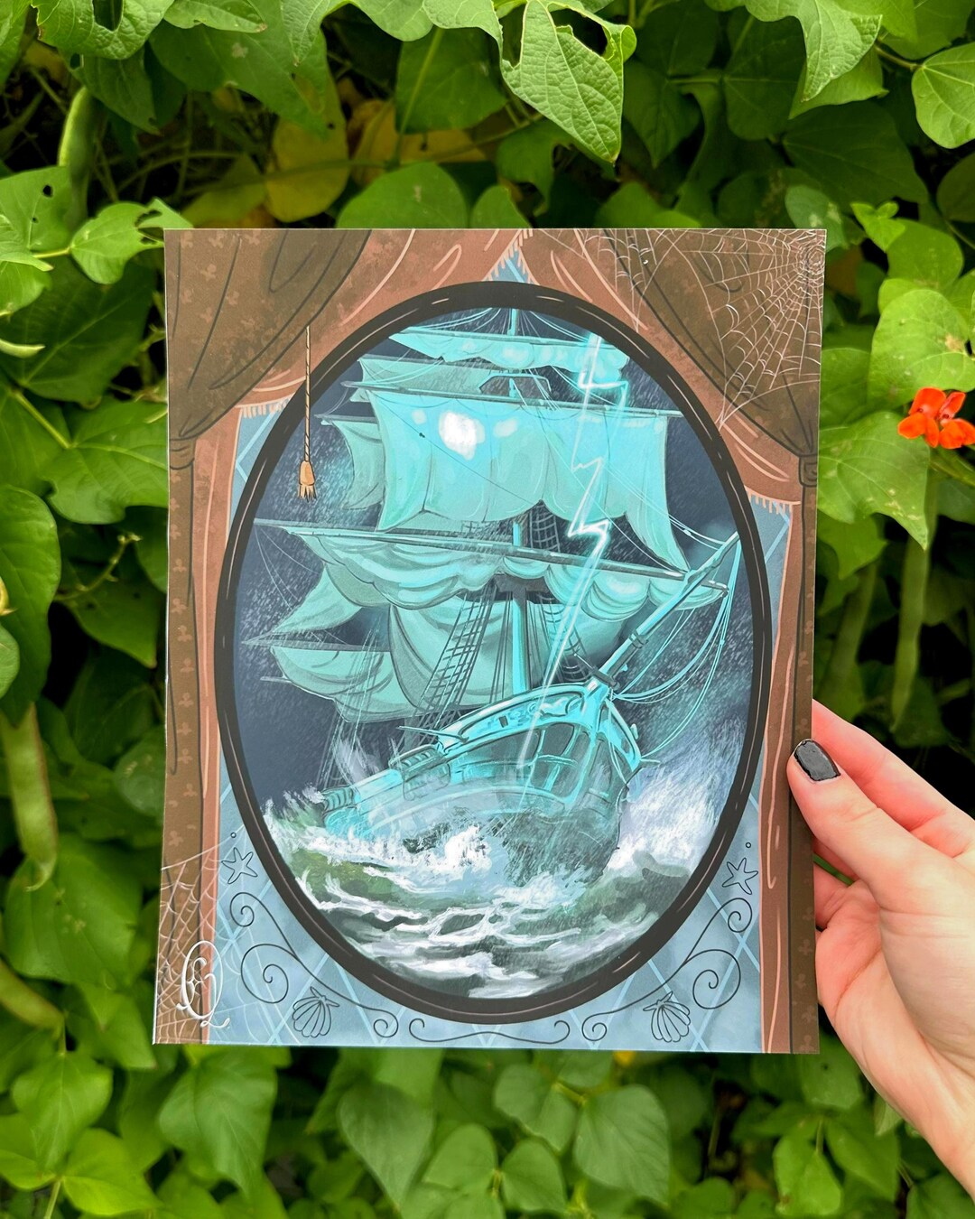 Ghost Ship Print - Etsy