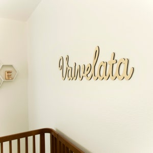 Large Laser Cut Wood Name Sign - up to 54" Wide! - Nursery Wall Decor ...