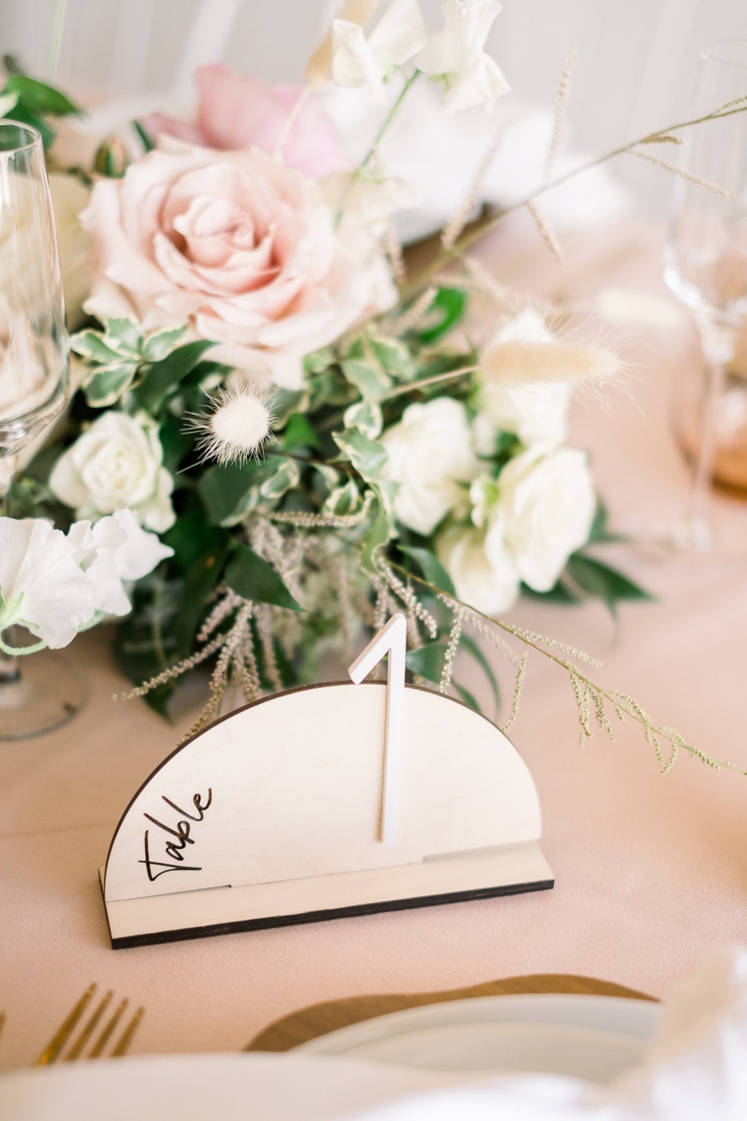 Wood Table Numbers, Wood and Acrylic Table Numbers, Wooden Table ...