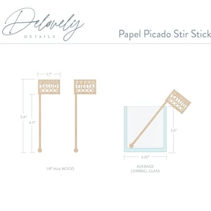 Papel Picado Stir Stick - Fiesta Mexicana - Suministros para fiestas ...