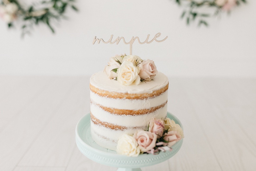Personalized Laser Cut Wood Cake Topper, Baby Shower, Birthday - Etsy
